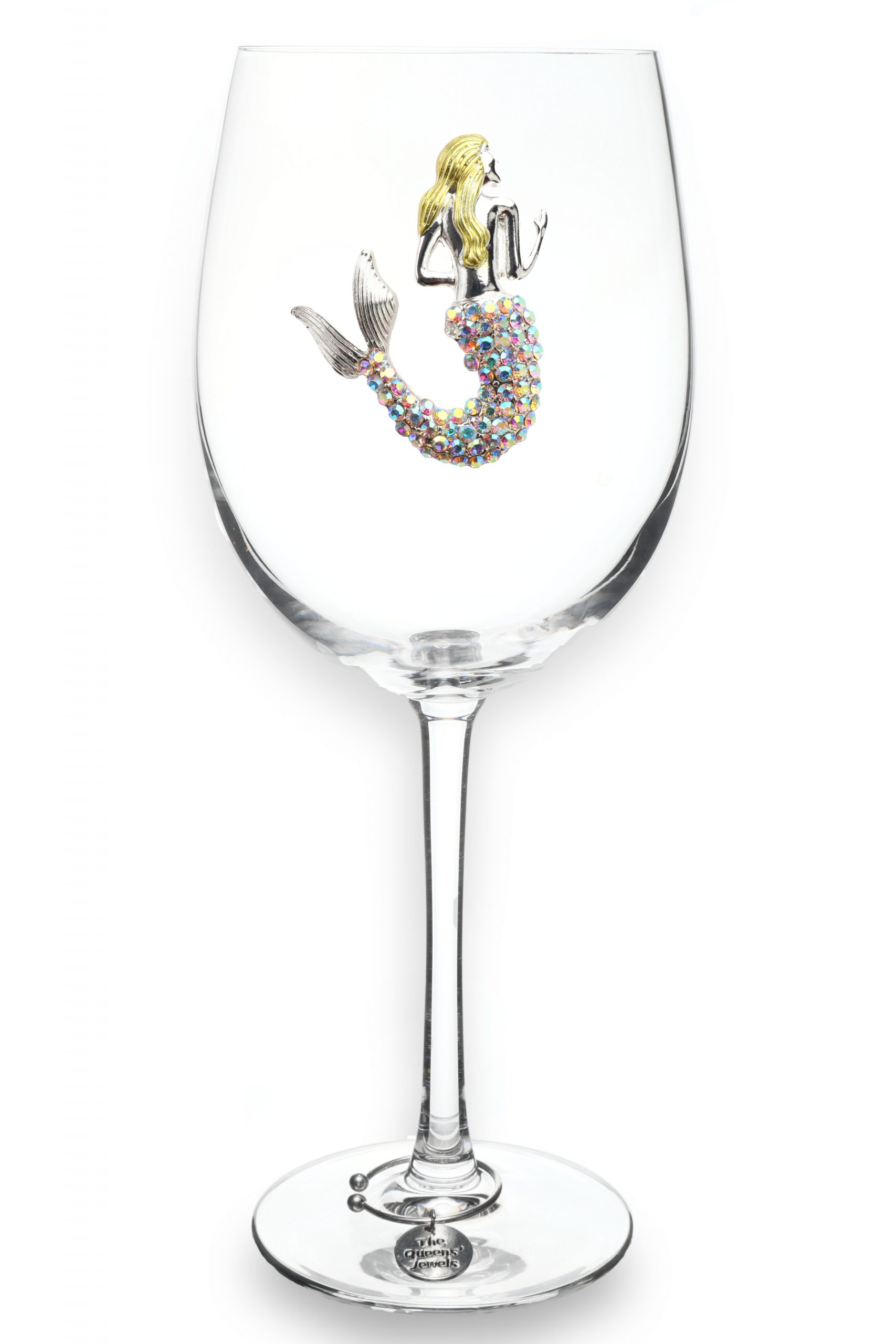 Aurora Borealis Mermaid Jeweled Stemmed Wine Glass – Boots N Bikinis